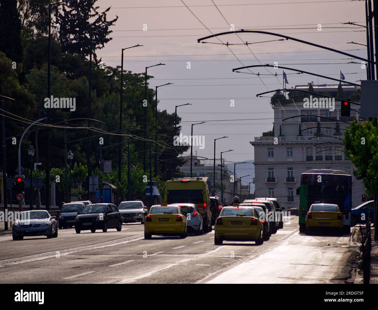 City traffic highway, Athens, Greece Stock Photo - Alamy