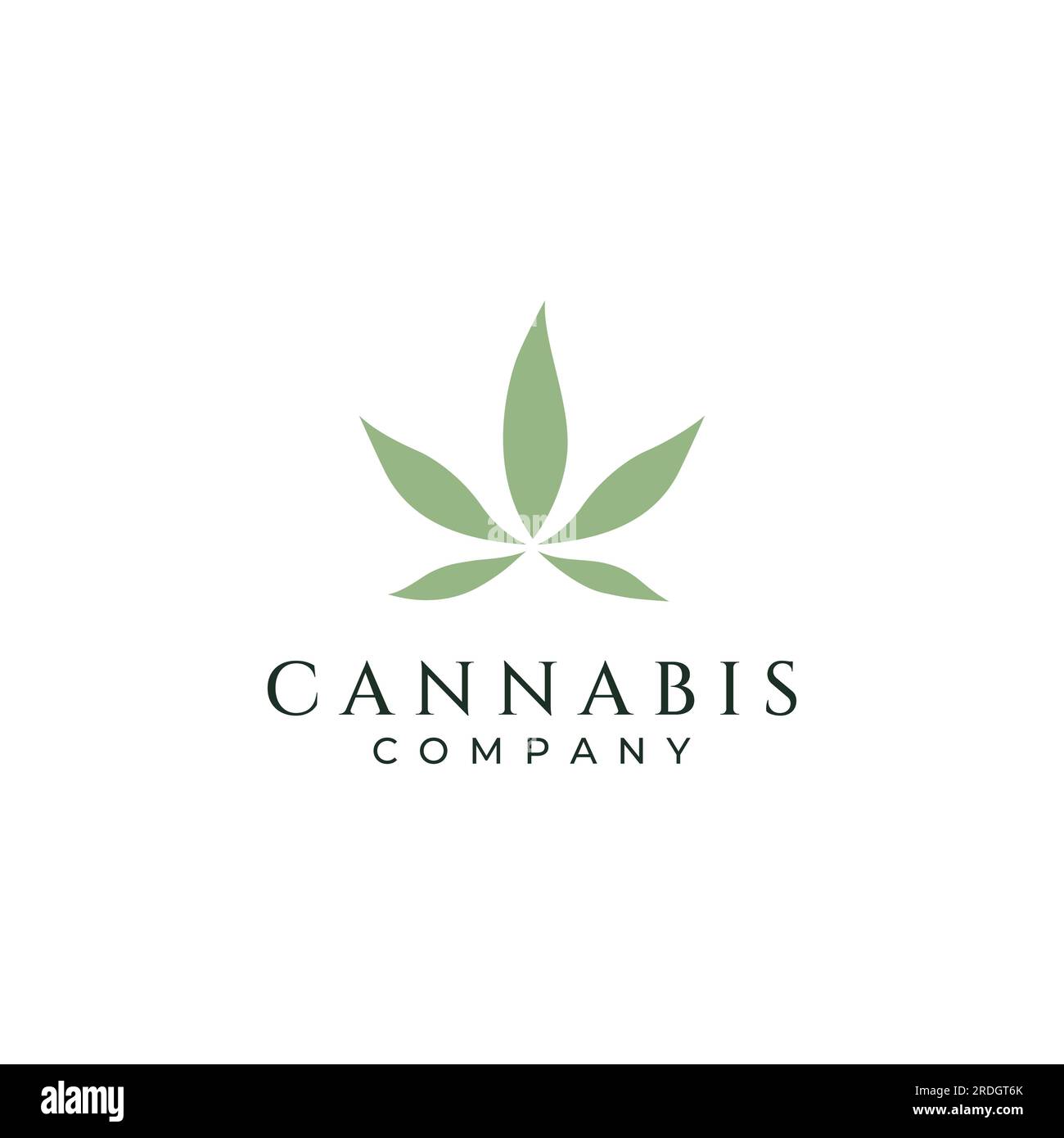 Marijuana or cannabis leaf logo or template design Stock Vector Image ...