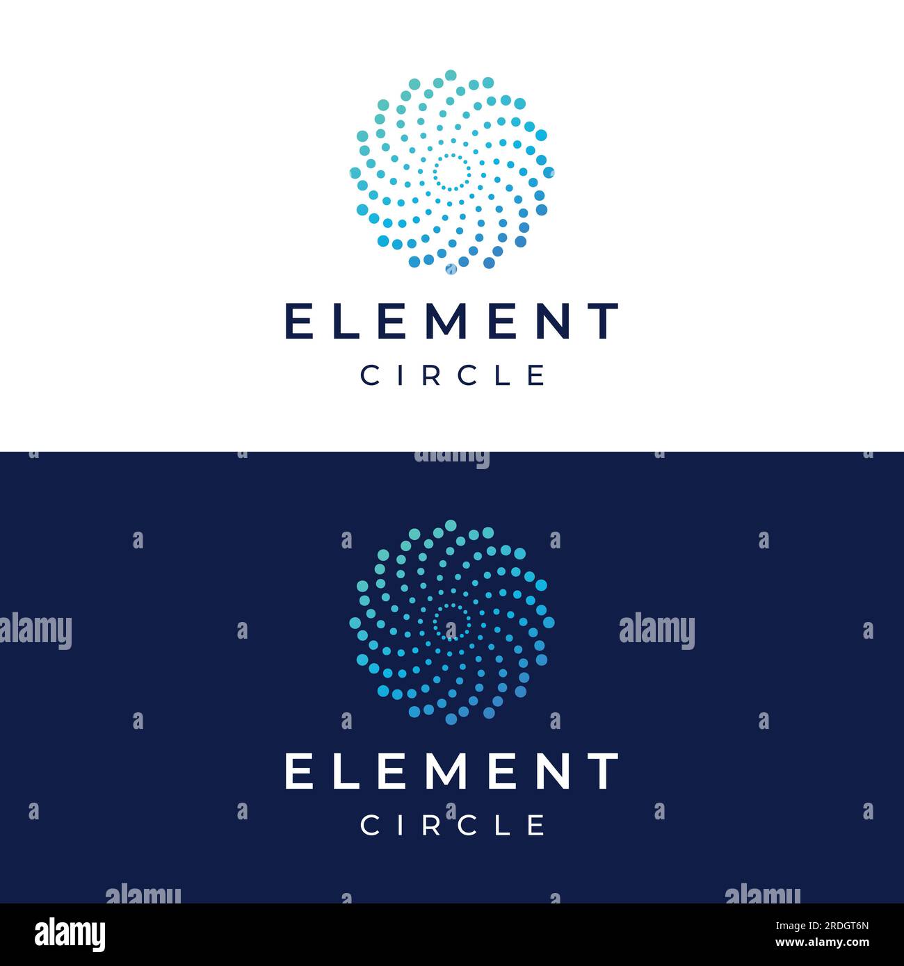 Abstract circle logo elements, circle lines, minimalist circles ...
