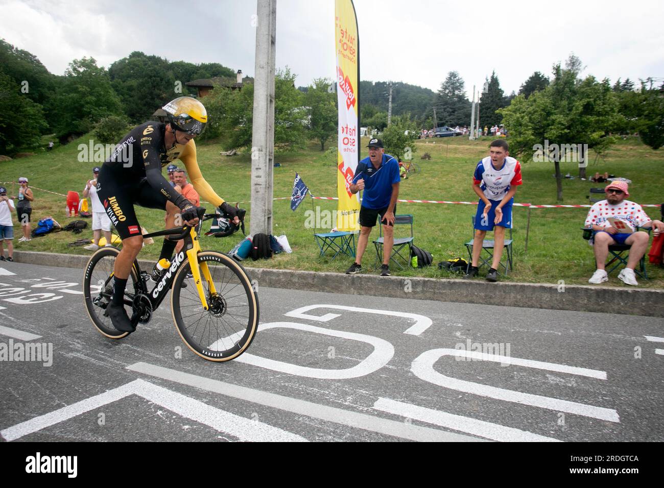 Domancy, France 18th July 2023: CHRISTOPHE LAPORTE (JUMBO-VISMA NED) in ...