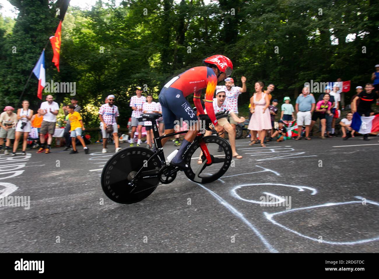 Domancy, France 18th July 2023: EGAN BERNAL (INEOS GRENADIERS GBR) in ...