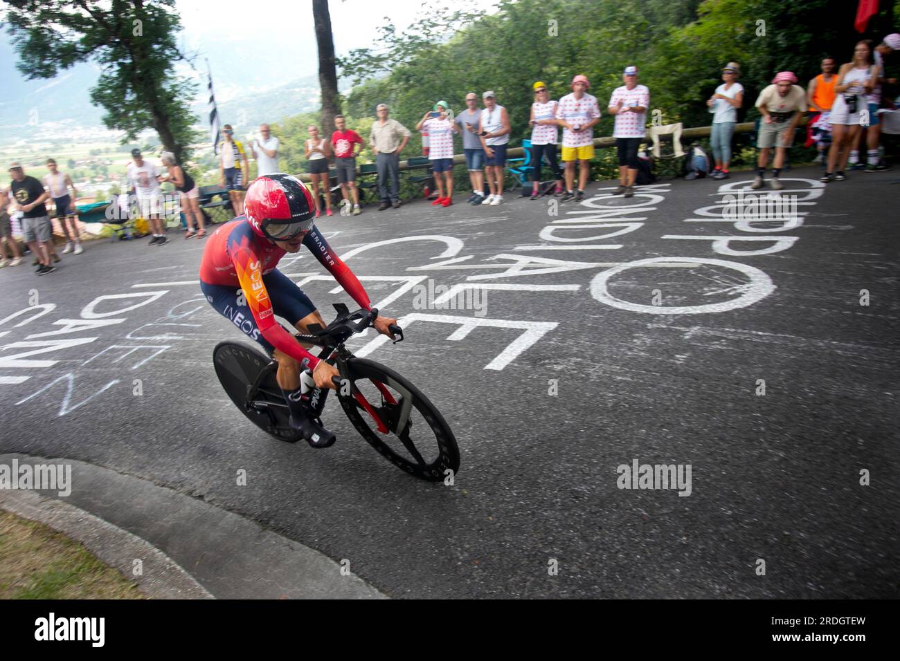 Domancy, France 18th July 2023: THOMAS PIDCOCK (INEOS GRENADIERS GBR ...