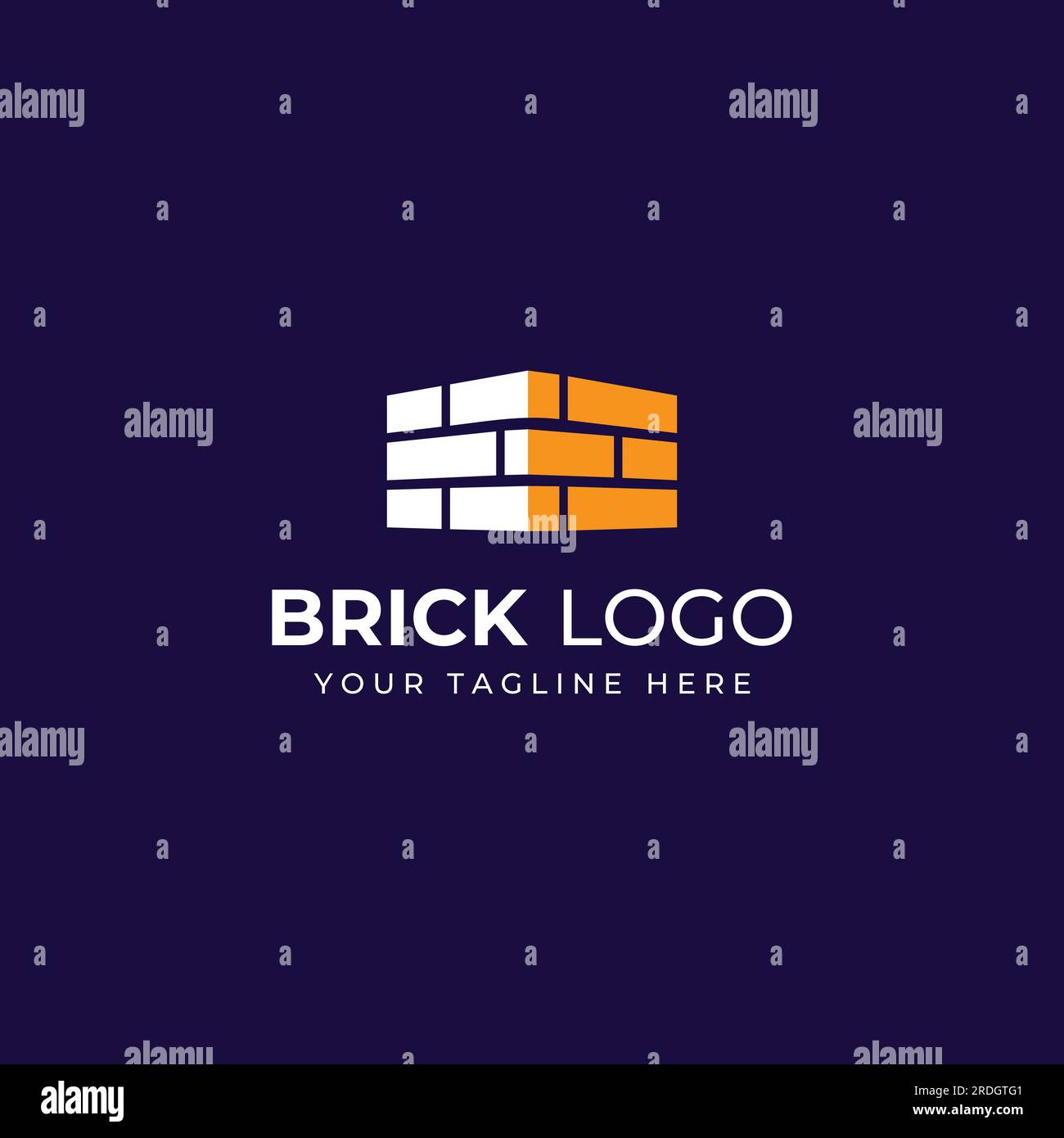 Brick company logo for building construction and wall repair Stock ...