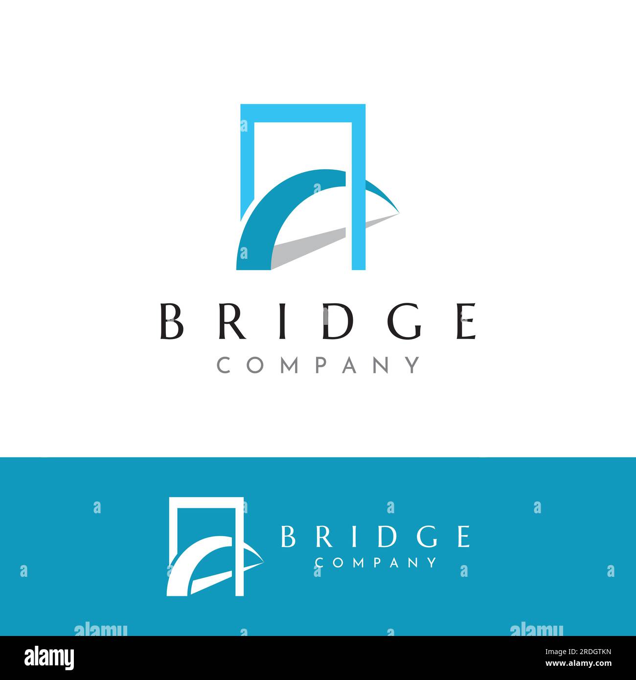 Minimalist and elegant creative bridge building logo with a modern concept Stock Vector Image ...