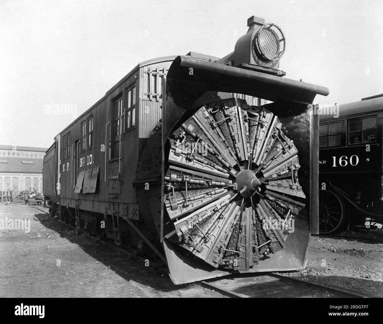Easton, Washington: 1916 Northern Pacific Railroad's rotary snow plow ...
