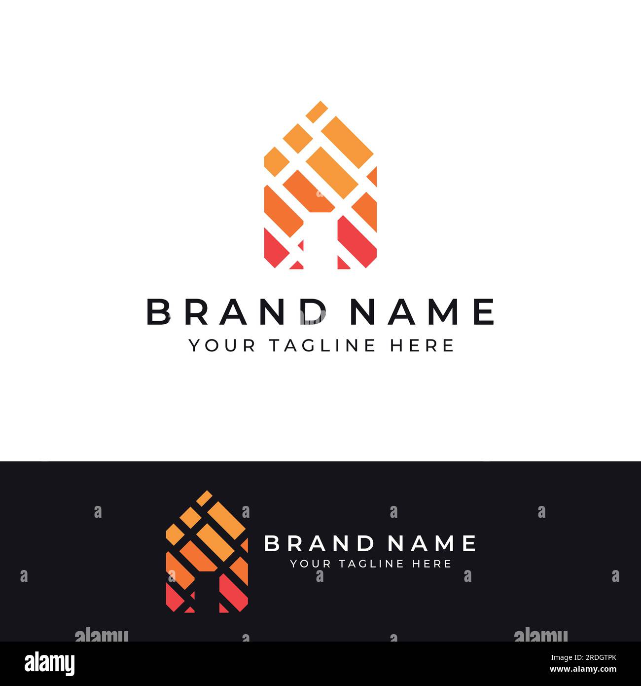 Brick company logo for building construction and wall repair Stock ...