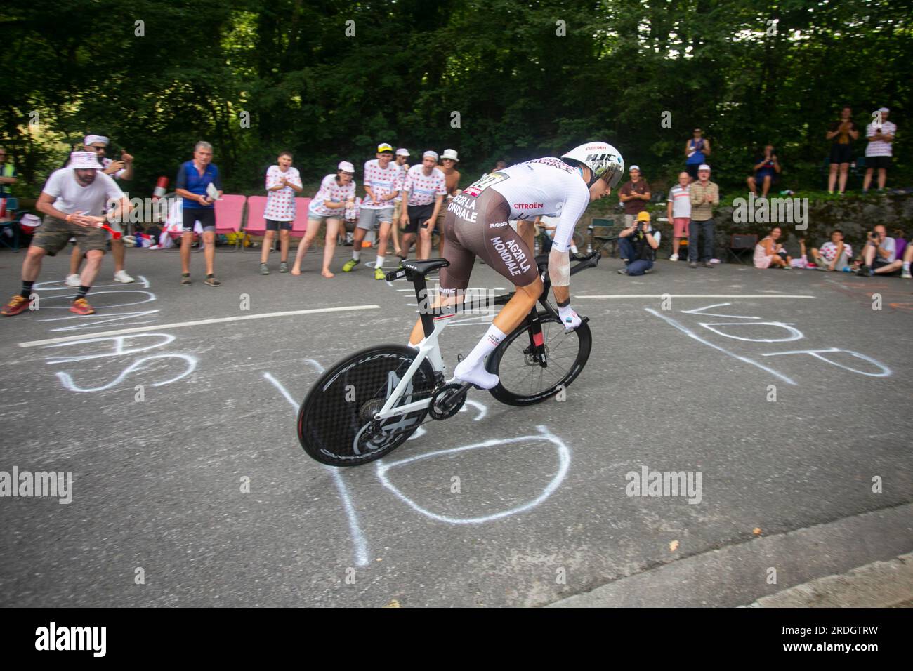 Domancy, France 18th July 2023: CCLÉMENT BERTHET (AG2R CITROEN TEAM FRA ...