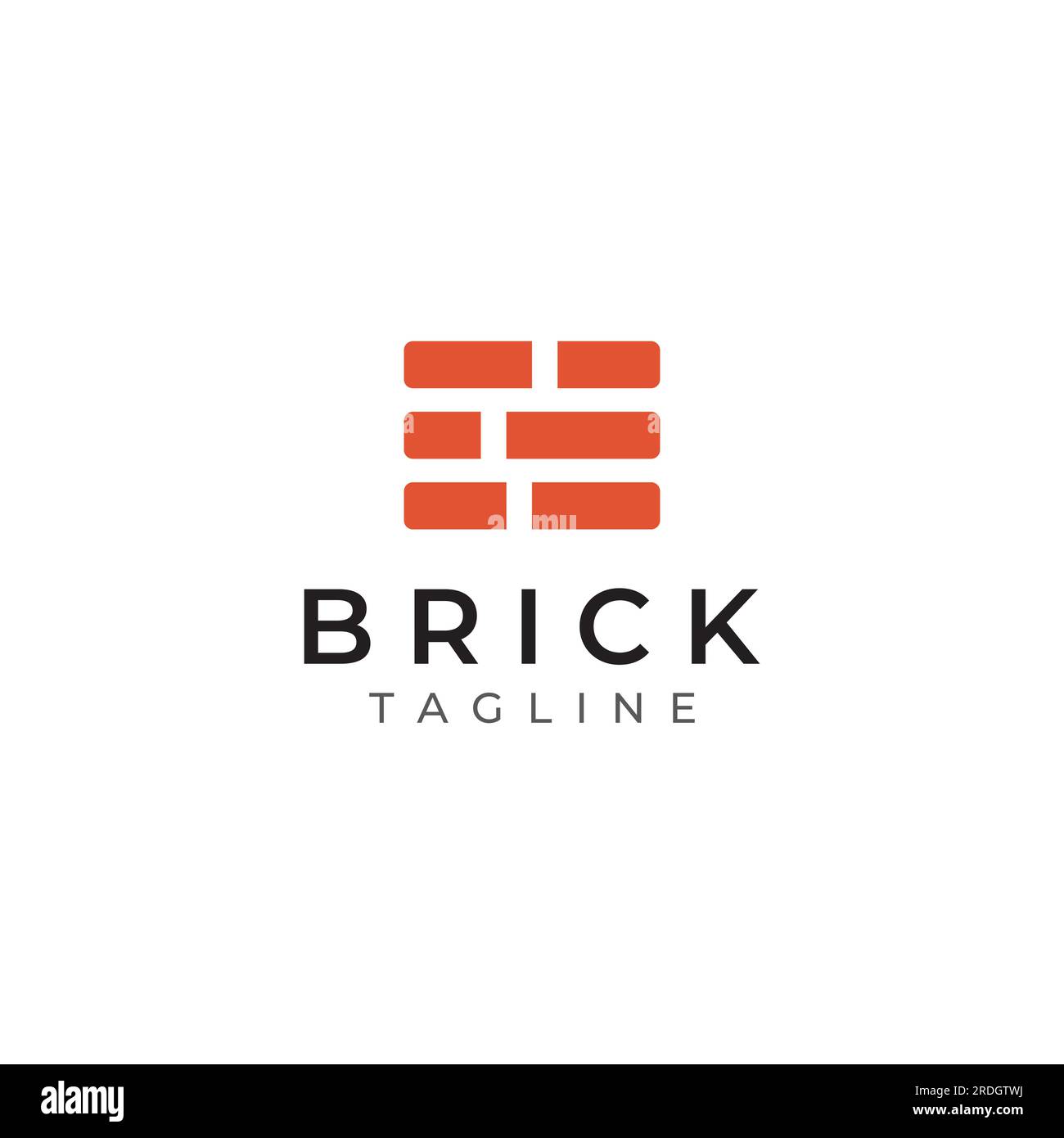 Brick company logo for building construction and wall repair Stock ...