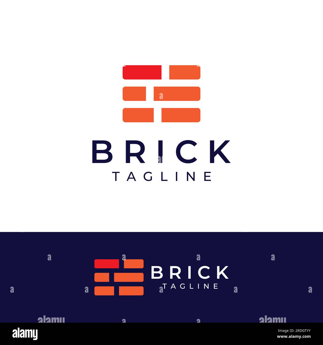Brick company logo for building construction and wall repair Stock ...