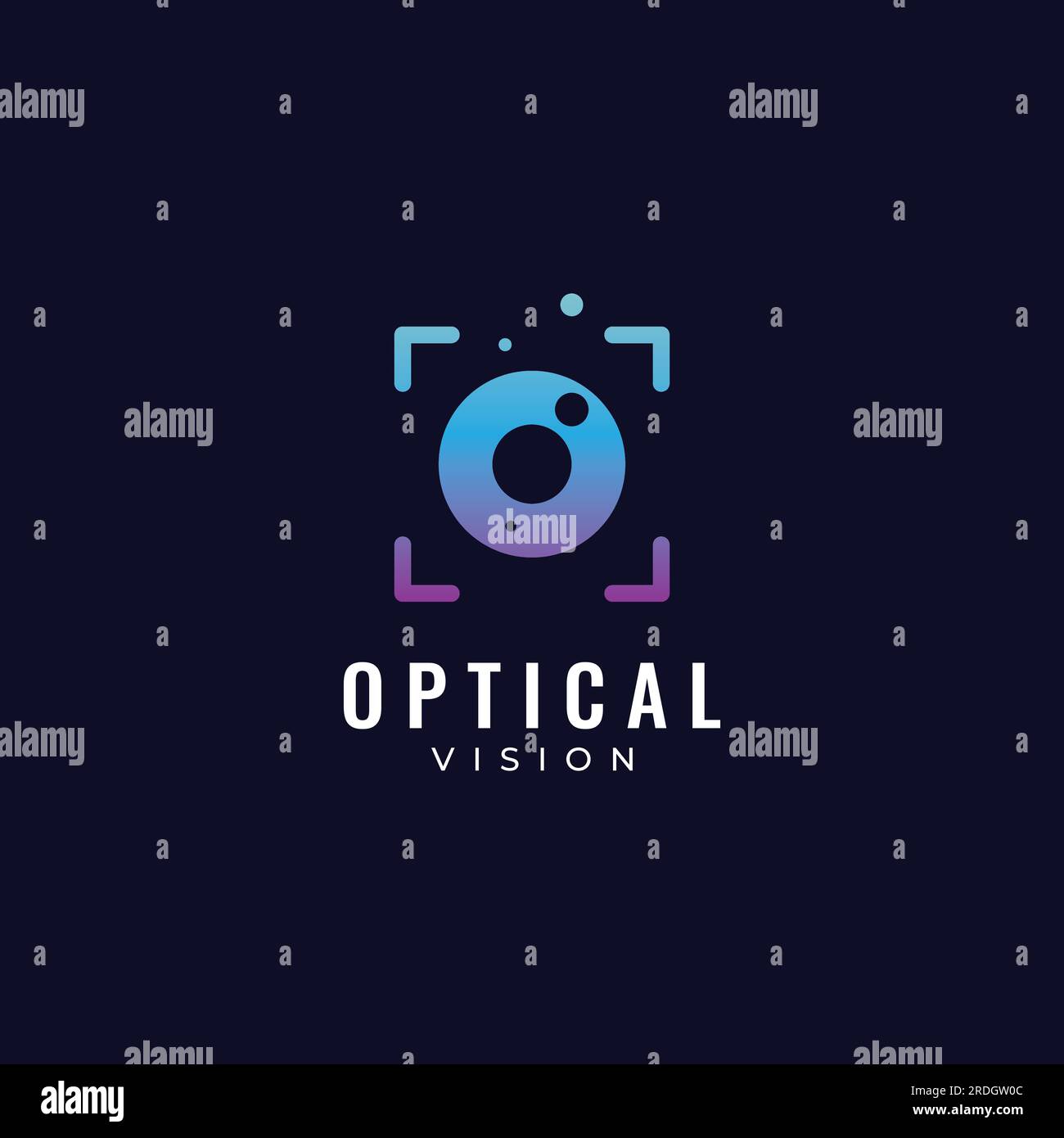 Modern colorful abstract Logo vision, digital vision, optical vision ...