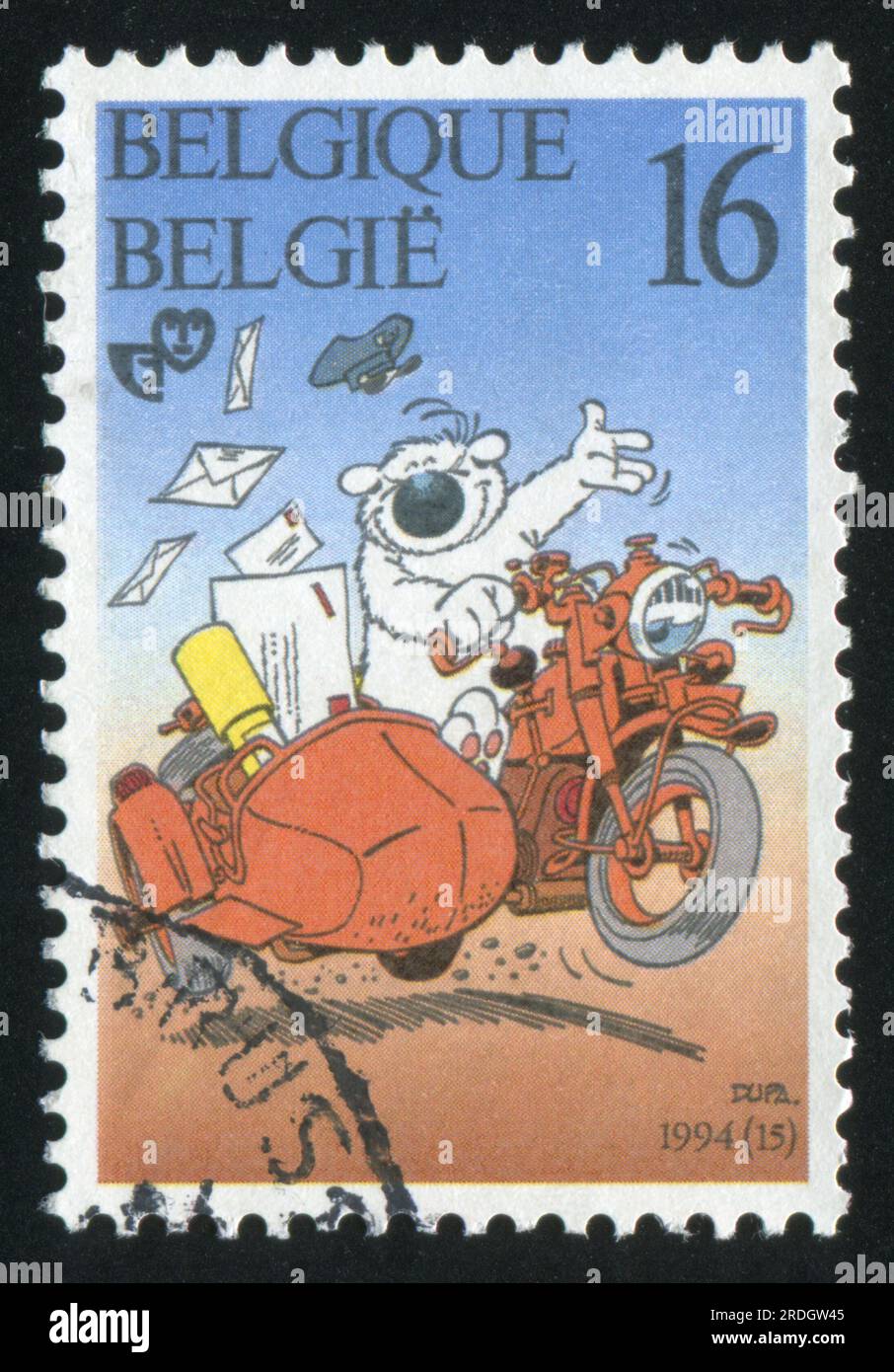 RUSSIA KALININGRAD, 19 OCTOBER 2015: stamp printed by Belgium, shows ...