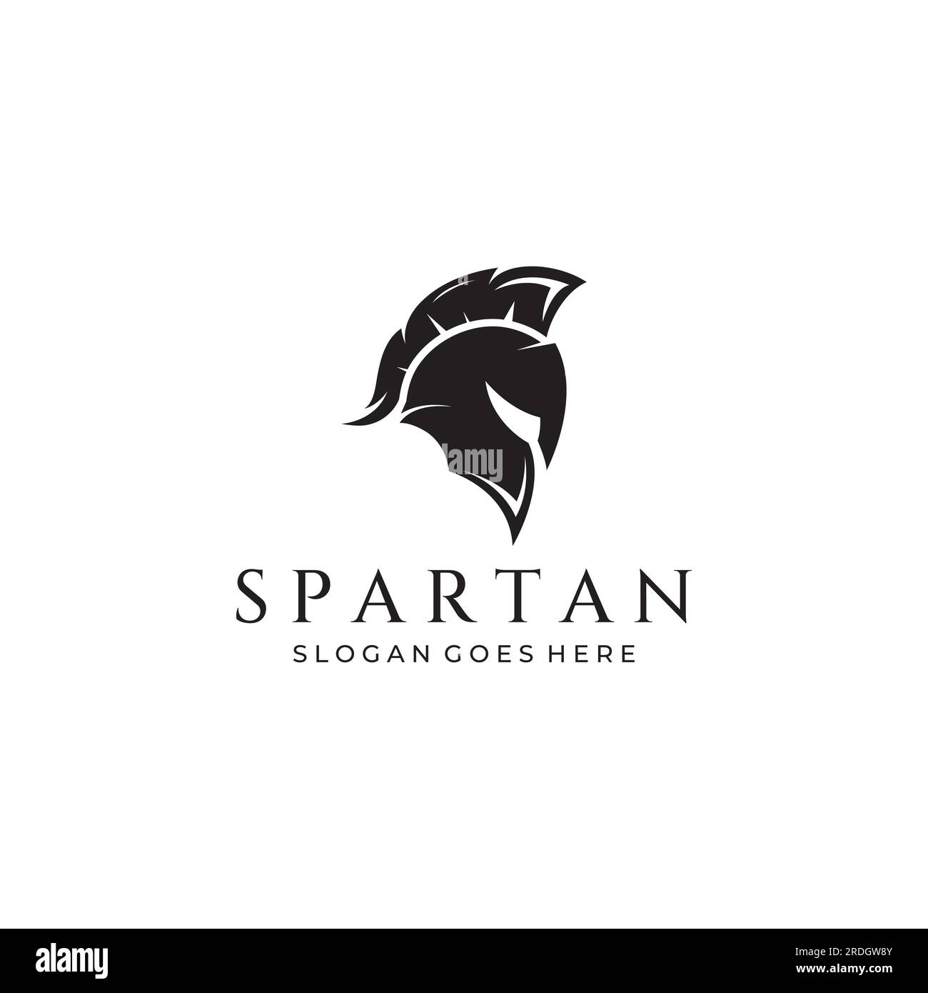 Strong and brave spartan or spartan war warrior helmet logo.Designed ...