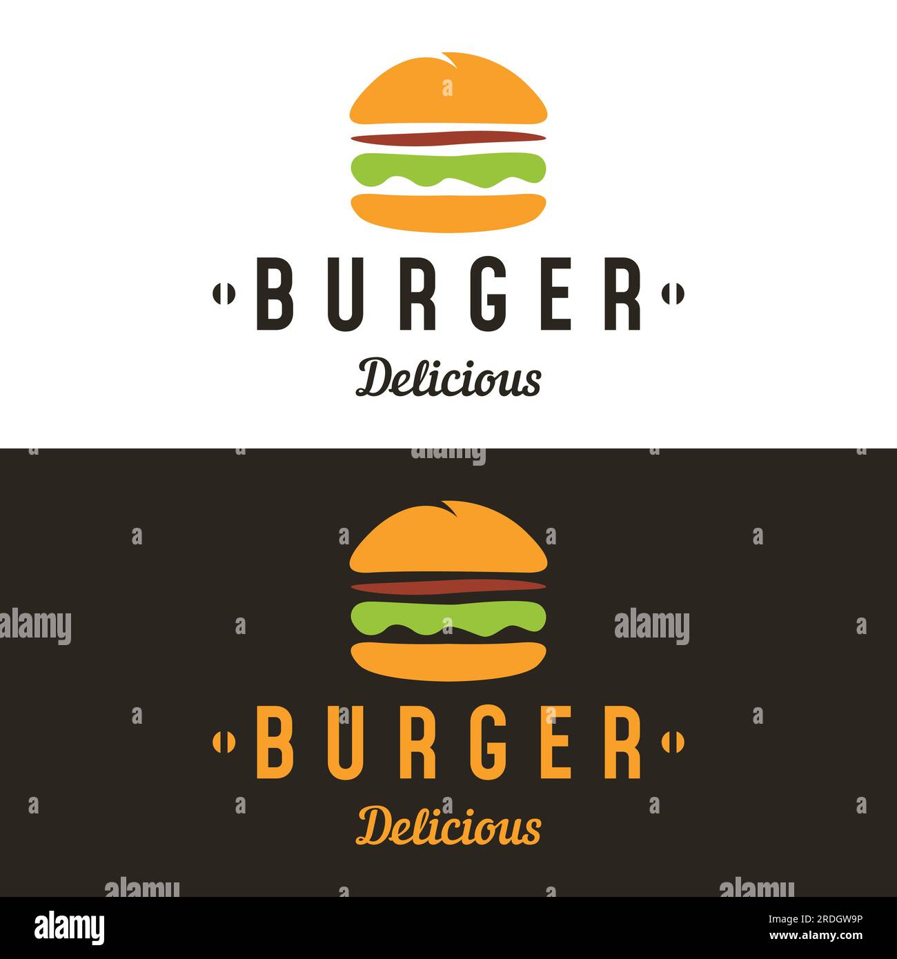 Burger logo,restaurant emblem,cafe,burger label and factory.Fast food ...