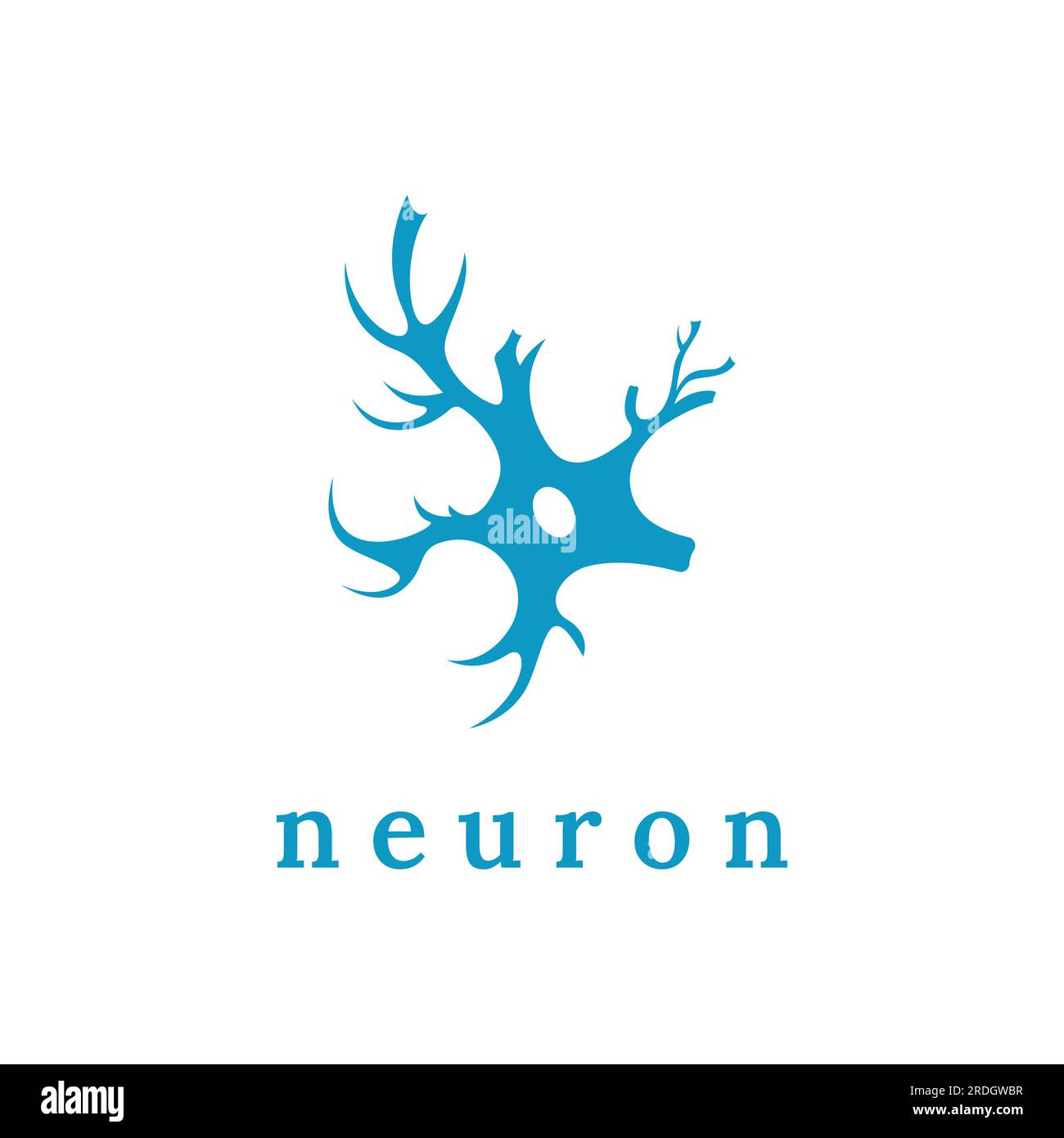 Neuron logo or nerve cell logo with vector concept Stock Vector Image ...