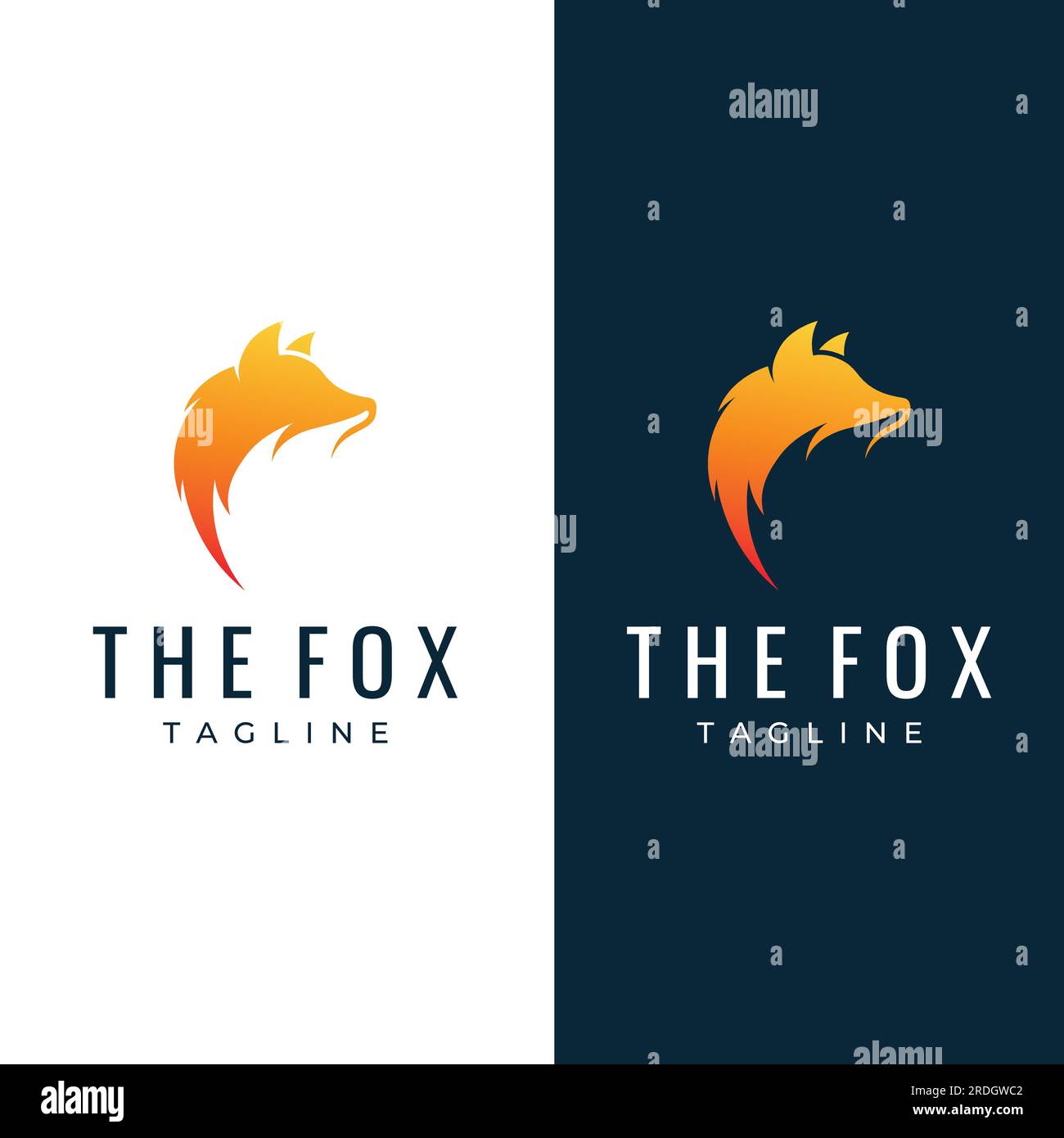 Fox animal logo design. Abstract, creative and minimalist Stock Vector ...