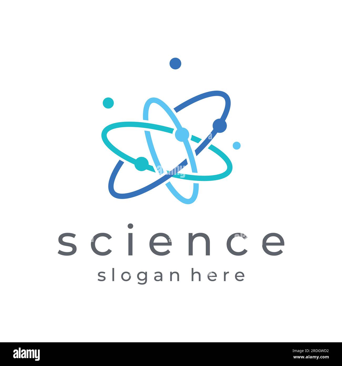 Modern science particle or molecule element logo. Logo for science,atom ...