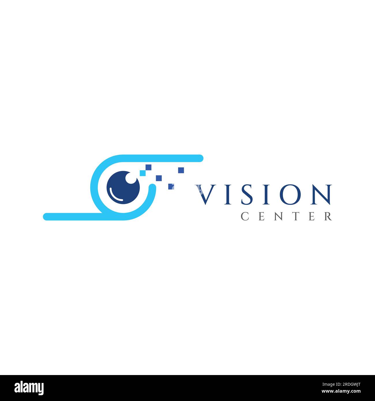 Modern colorful abstract Logo vision, digital vision, optical vision ...