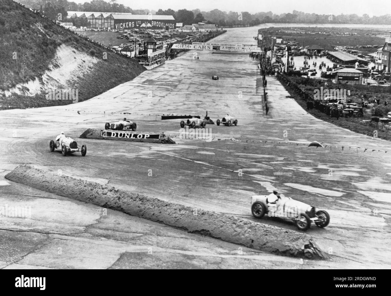 London, England: October 11, 1927 Race car drivers competing in the ...