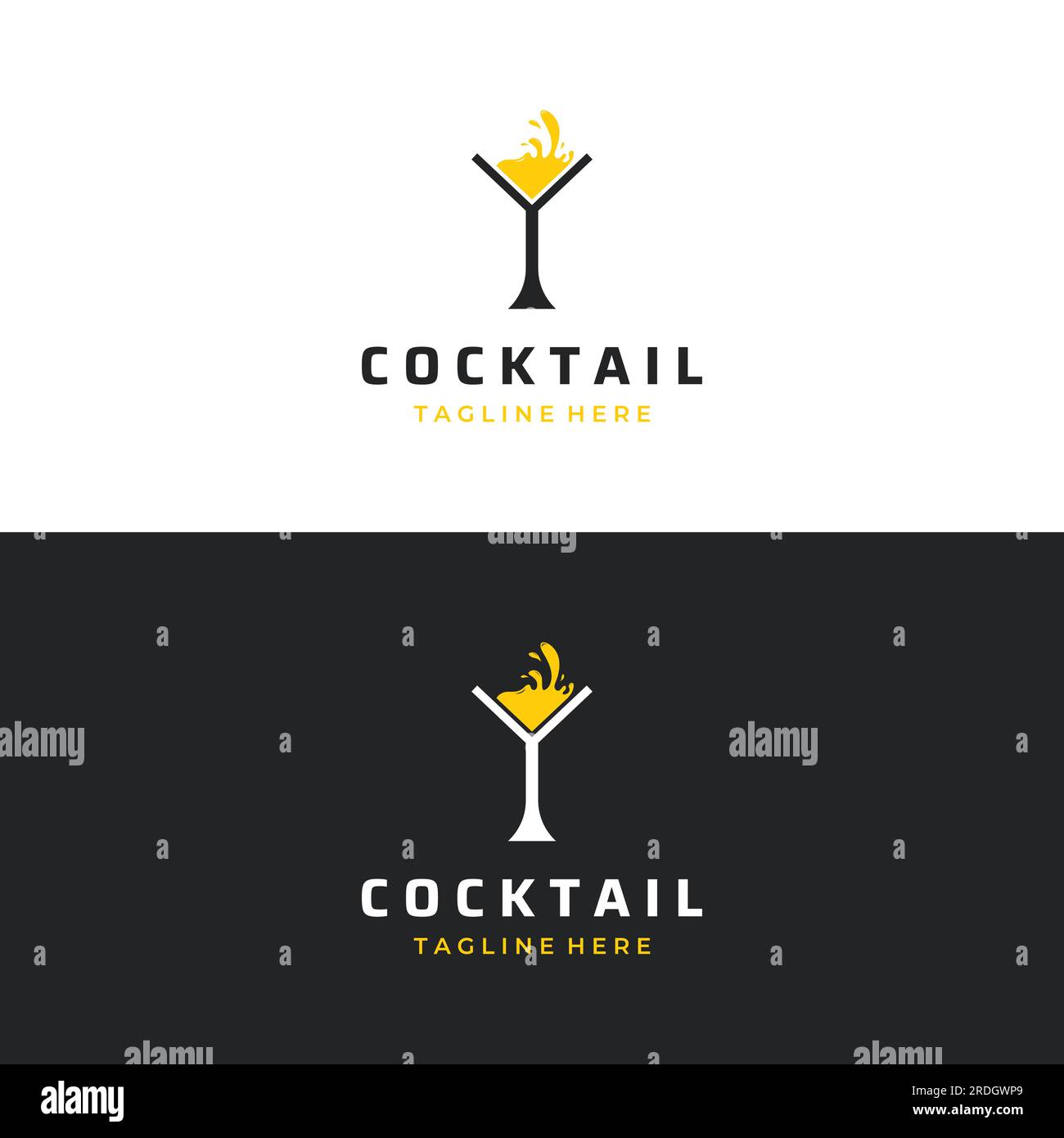 Alcohol cocktail logos, nightclub drinks.Logos for nightclubs, bars and ...