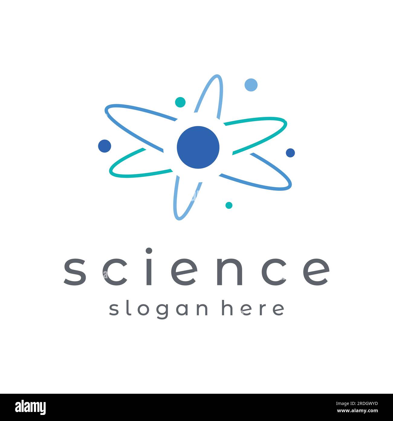 Modern Science Particle Or Molecule Element Logo Logo For Science Atom Biology Technology