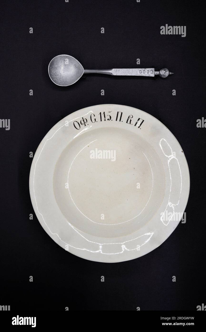 First World War (1914-1918). Russian Empire. Spoon and plate of an ...