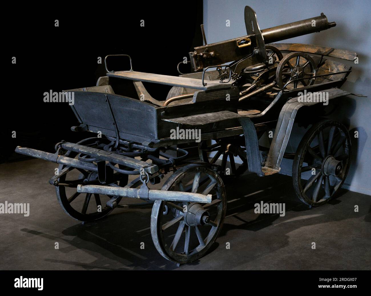 First World War (1914-1918). Tachanka armed with a mounted Maxim's ...