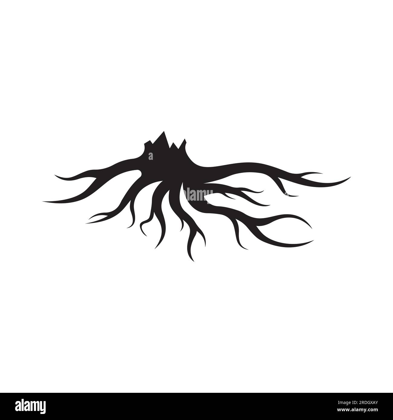 Banyan tree roots Stock Vector Images - Alamy