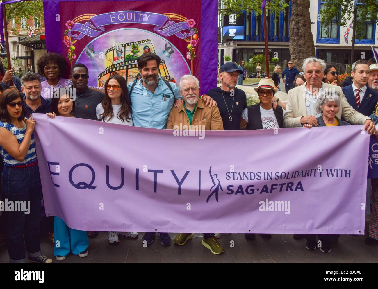 London, UK. 21st July 2023. Actors Andy Serkis, David Oyelowo, Hayley ...
