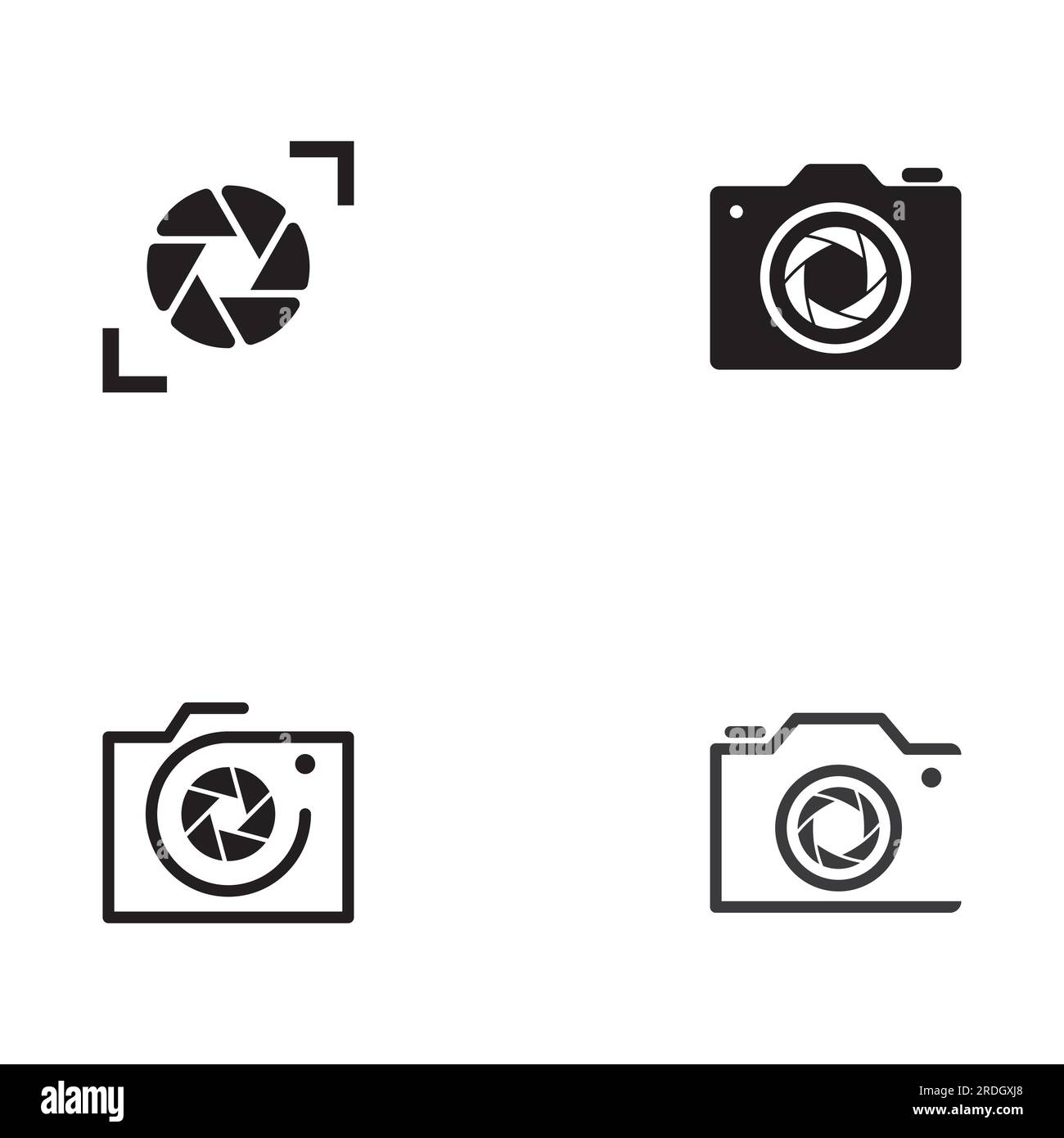 Photography camera logo, lens camera shutter, digital, line ...