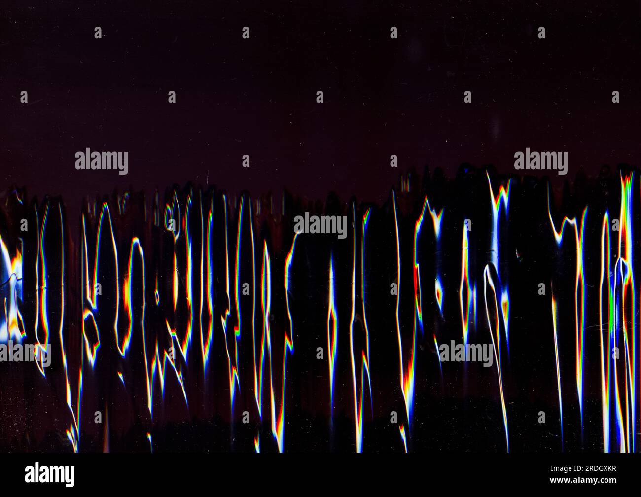 Glitch overlay neon glow distortion noise display Stock Photo - Alamy