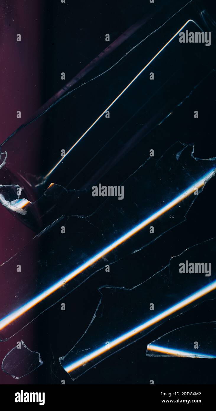 Broken glass damaged screen overlay background Stock Photo - Alamy