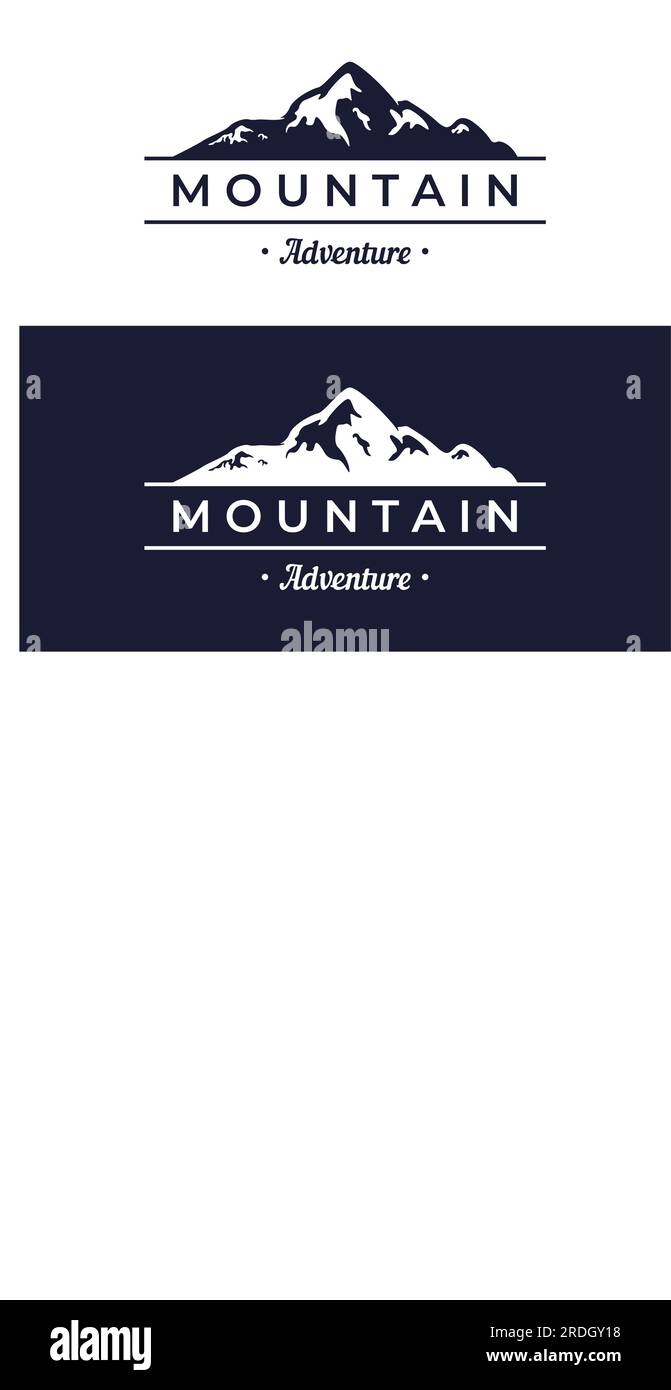 Mountain or mountains silhouette logo.Logos for climbers, photographers ...
