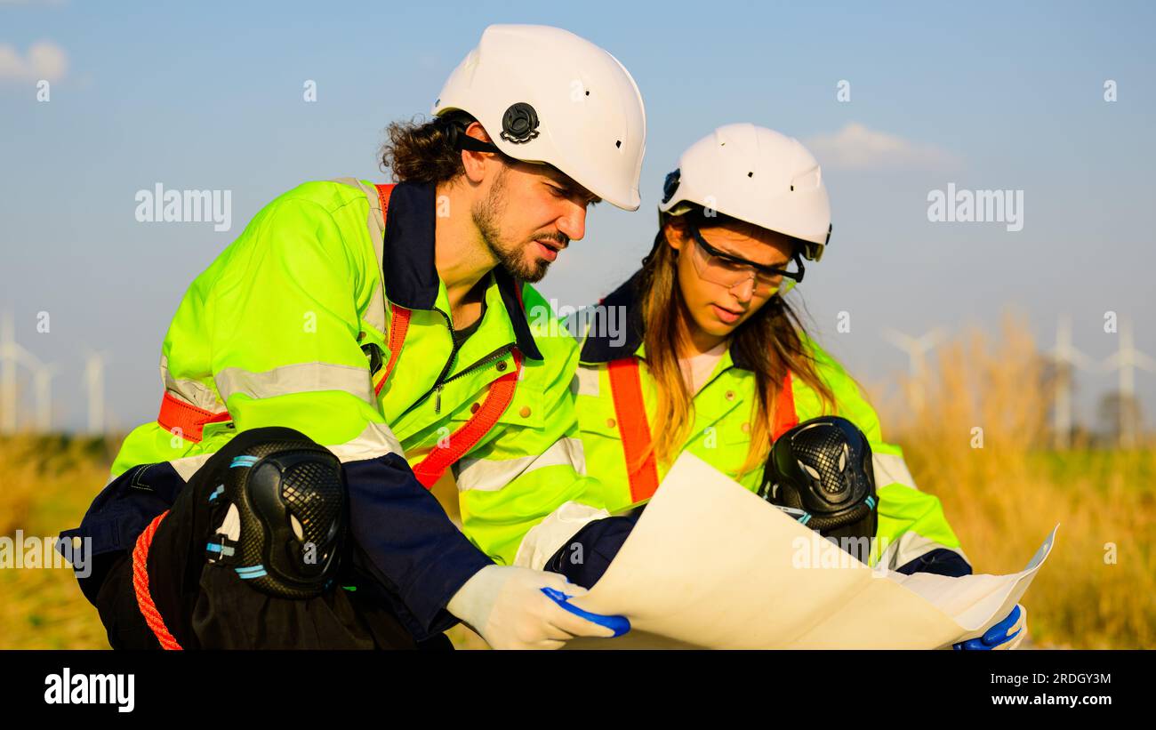 Engineer working with confident. Worker outdoor working. Mega project ...
