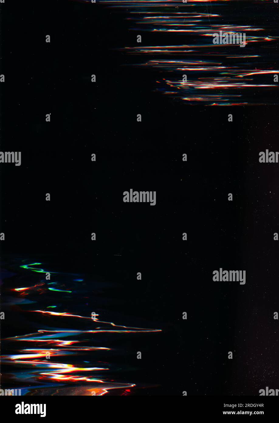 Glowing light glitch vibration interference noise Stock Photo - Alamy