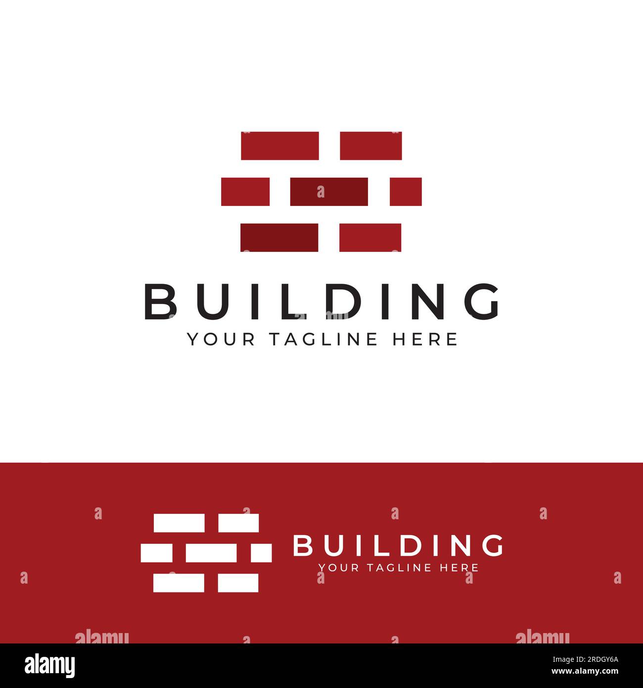 Brick company logo for building construction and wall repair Stock ...