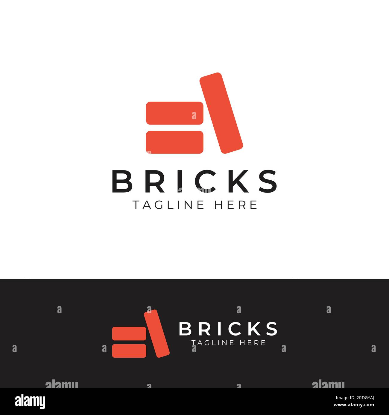 Brick company logo for building construction and wall repair Stock ...