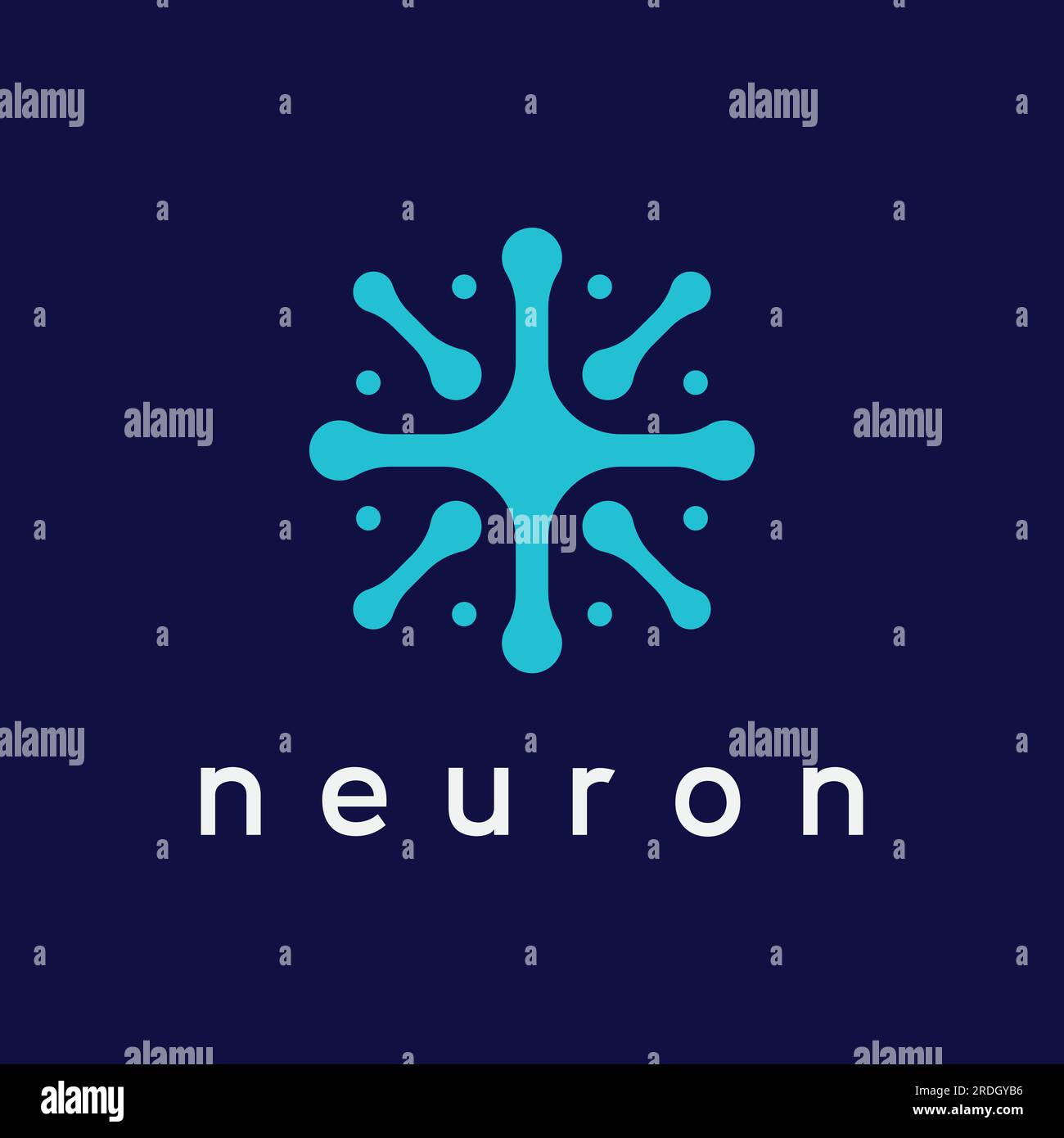Neuron logo or nerve cell logo with vector concept Stock Vector Image ...