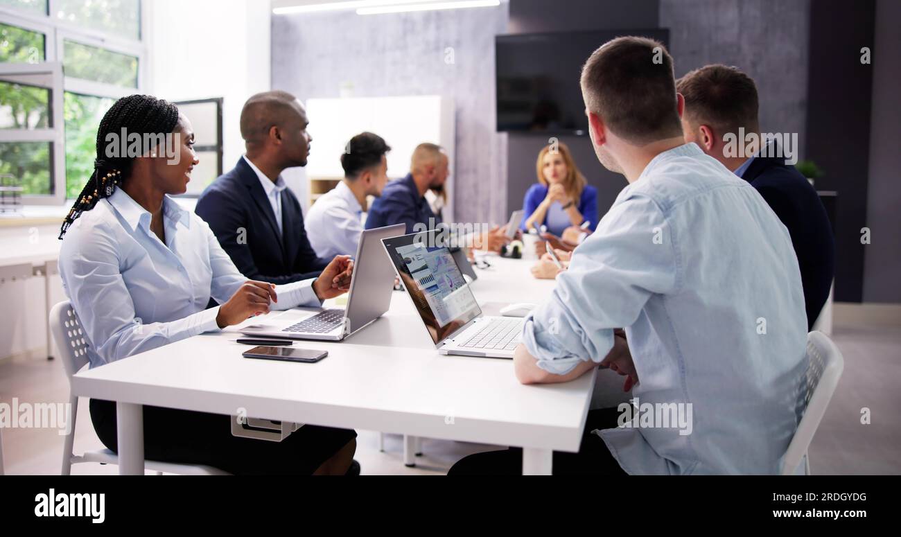 Laptops multiracial hi-res stock photography and images - Alamy