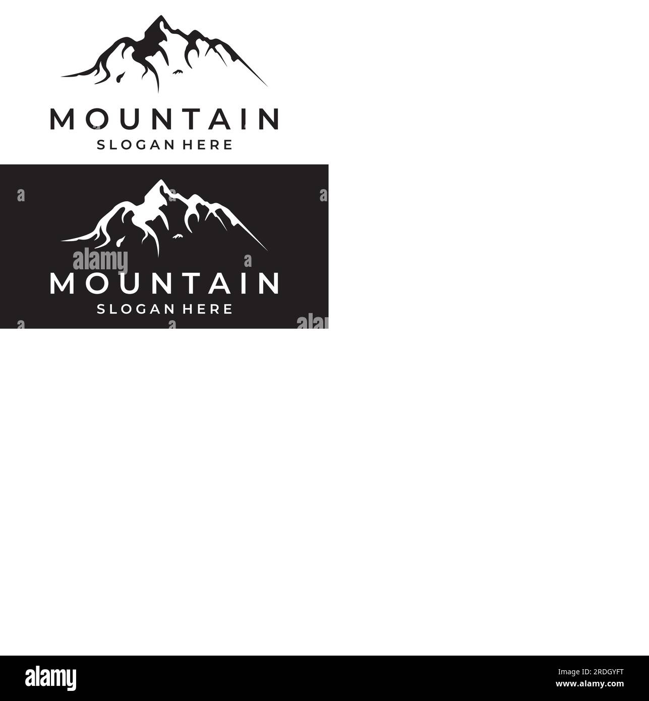 Mountain or mountains silhouette logo.Logos for climbers, photographers ...