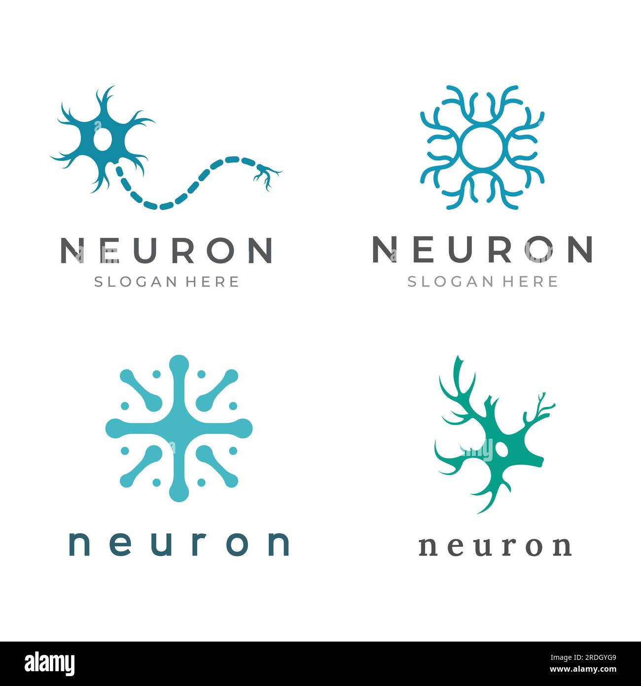 Neuron logo or nerve cell logo with vector concept Stock Vector Image ...