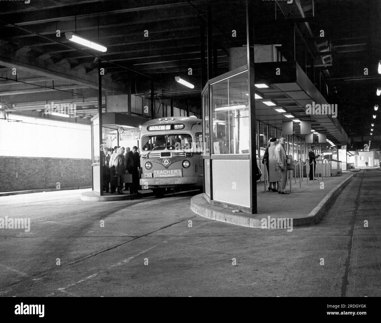 New York, New York: May 1, 1963 The enclosed loading platform at the ...