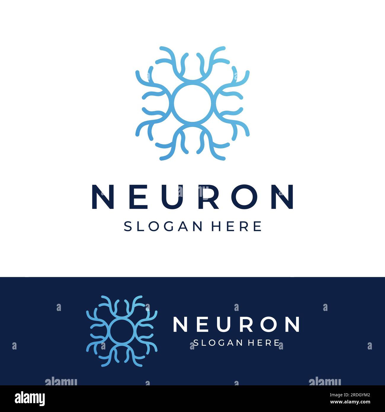 Neuron logo or nerve cell logo with vector concept Stock Vector Image ...