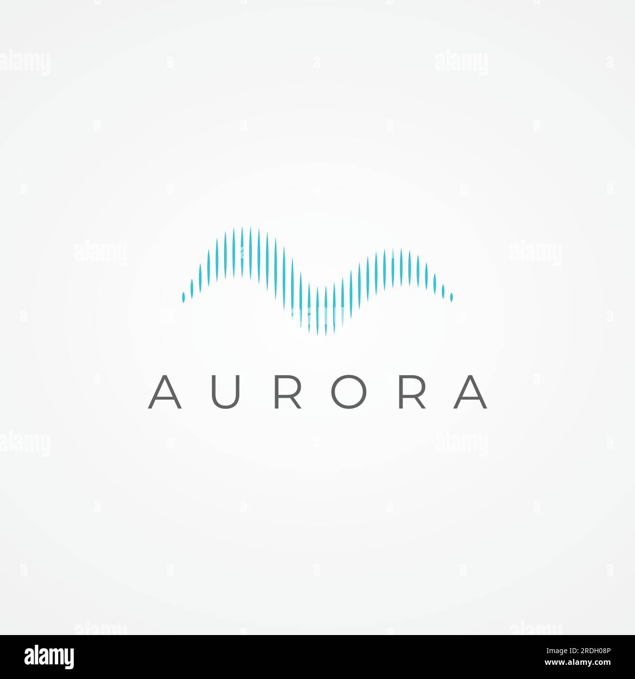The light wave logo inspired by the light of the aurora Stock Vector ...