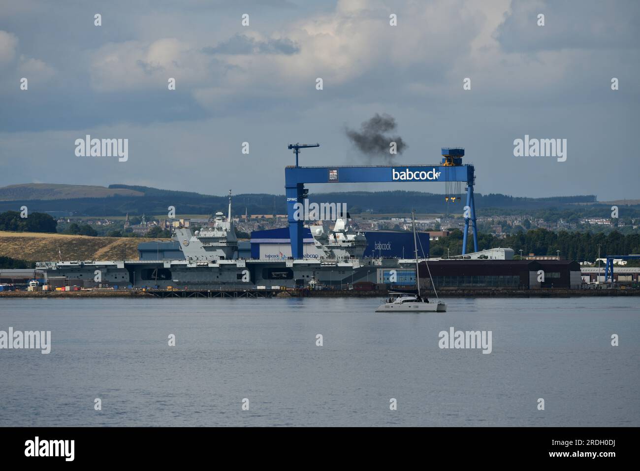 Edinburgh Scotland, UK 21 July 2023. HMS Prince of Wales aircraft ...