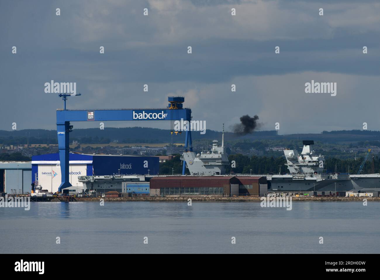 Edinburgh Scotland, UK 21 July 2023. HMS Prince of Wales aircraft ...
