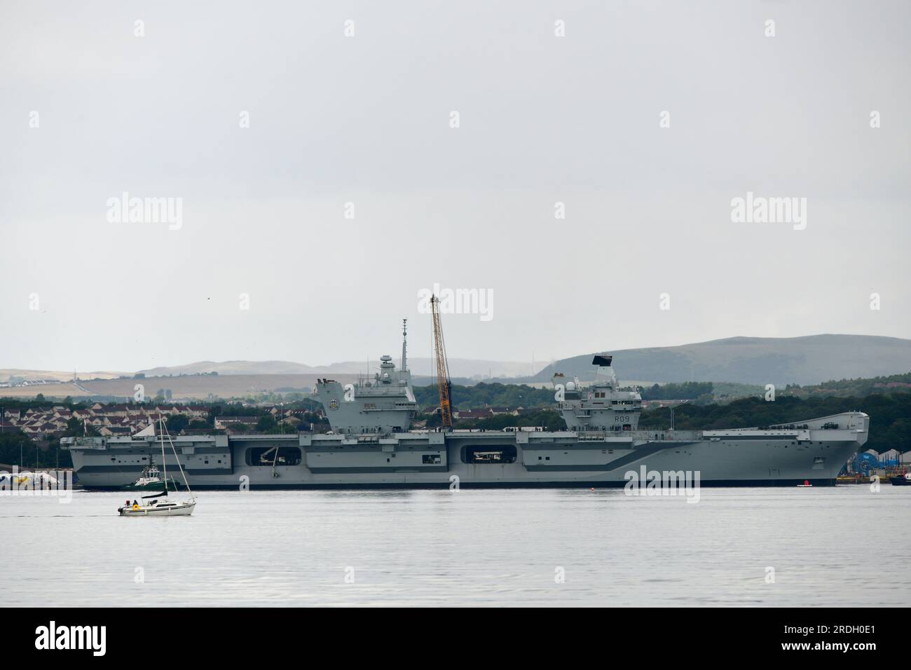 Edinburgh Scotland, UK 21 July 2023. HMS Prince of Wales aircraft ...