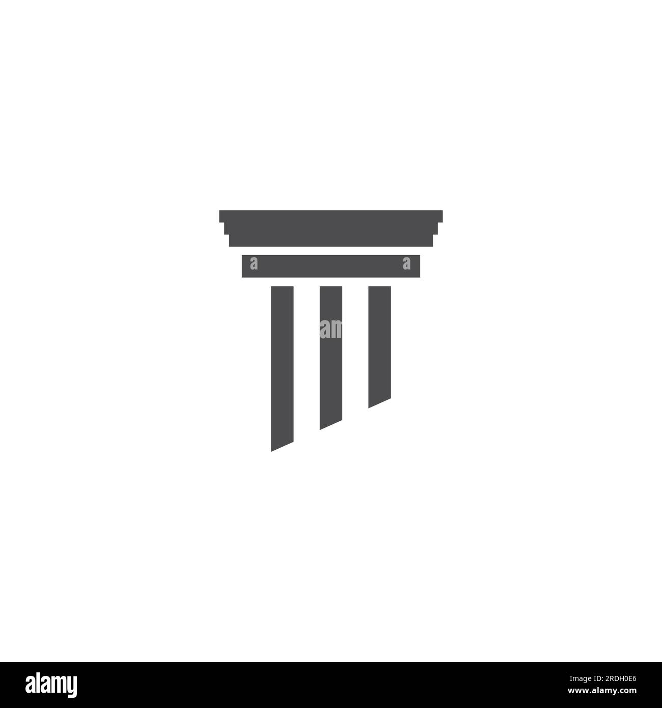 Museum, museum column, line museum, museum pillar logo. A museum with a ...
