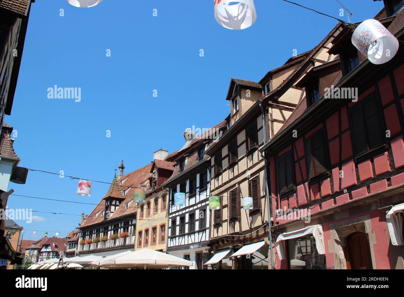 half-timbered houses in obernai in alsace (france Stock Photo - Alamy