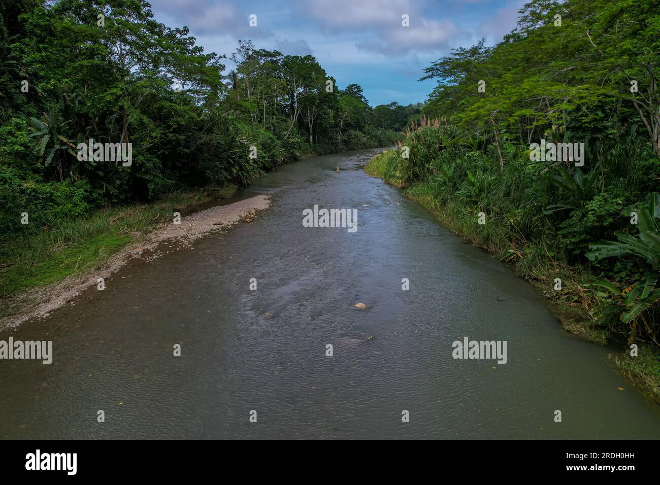 Beautiful aerial view of the Costa Rica Rainforest in the Talamanca ...