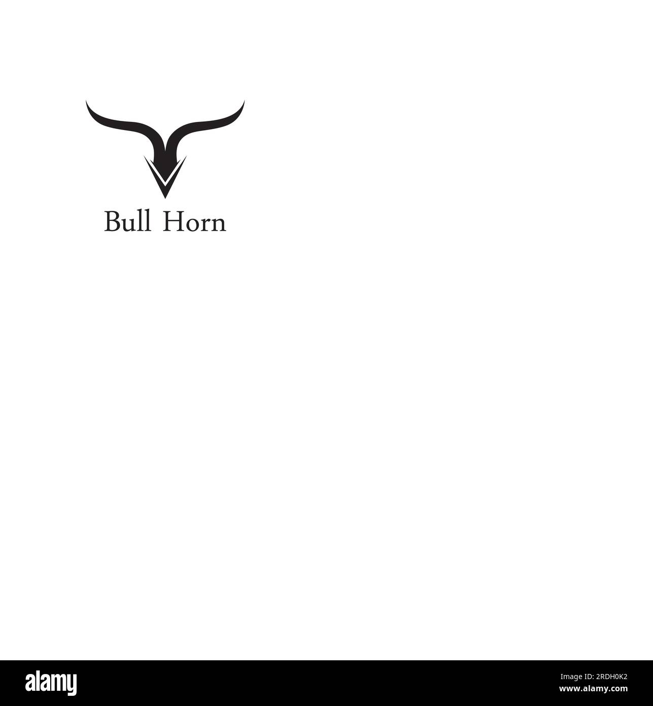 Bull's head horn logo. Using vector design concept Stock Vector Image ...